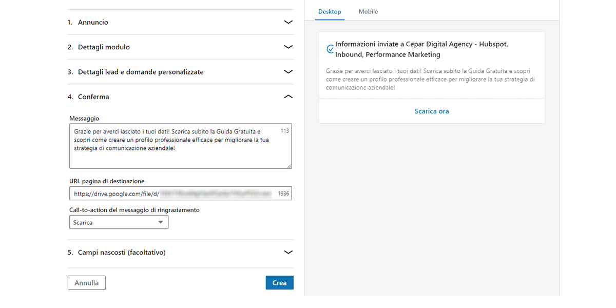 Come fare campagne di Lead Generation su LinkedIn